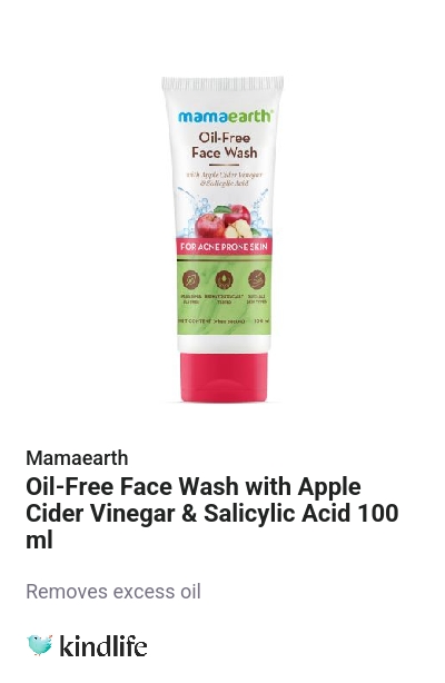 Mamaearth: Oil-Free Face Wash with Apple Cider Vinegar & Salicylic Acid 100 ml