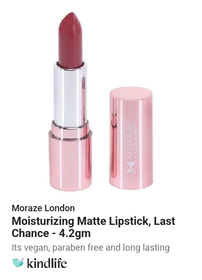 Moraze London: Moisturizing Matte Lipstick, Last Chance - 4.2gm