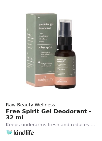 Raw Beauty Wellness: Free Spirit Gel Deodorant - 32 ml