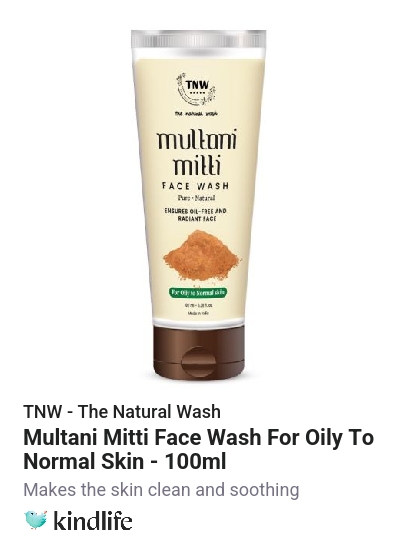 TNW - The Natural Wash: Multani Mitti Face Wash For Oily To Normal Skin ...
