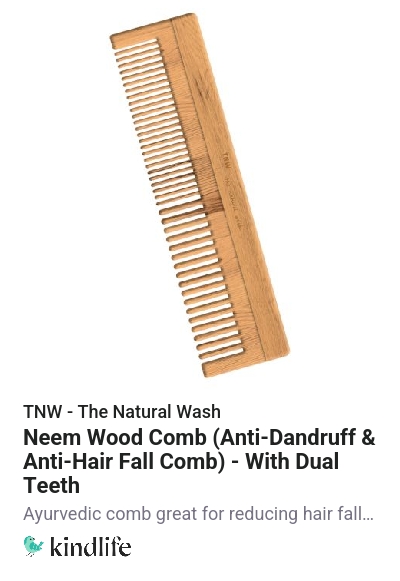 Buy TNW - The Natural Wash Neem Wood Comb (Anti-Dandruff & Anti-Hair ...