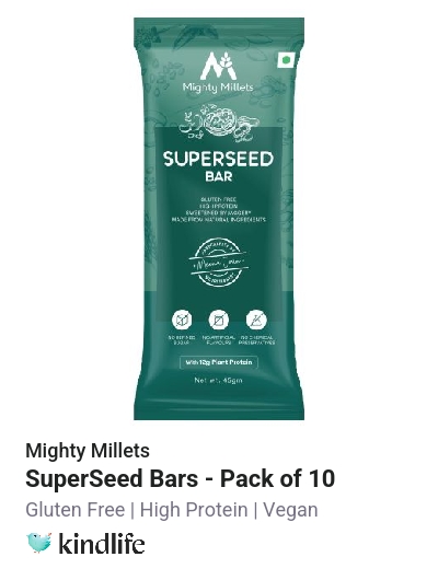 Buy Mighty Millets SuperSeed Bars - Pack of 10 Online at Best Price in ...