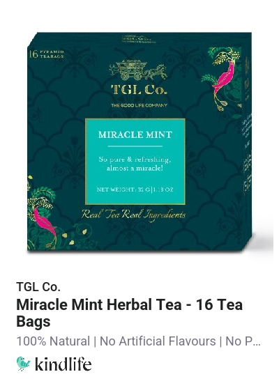 TGL Co.: Miracle Mint Herbal Tea - 16 Tea Bags