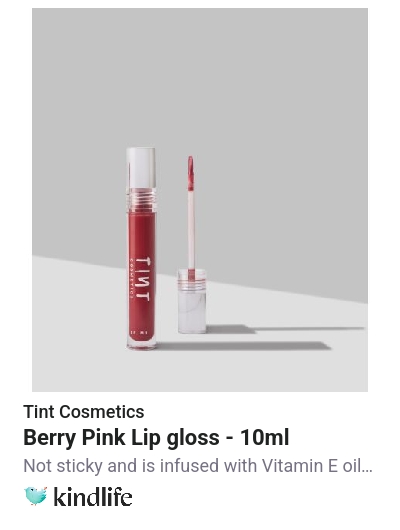Tint Cosmetics : Berry Pink Lip gloss - 10ml