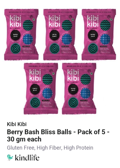 Kibi Kibi: Berry Bash Bliss Balls - Pack of 5 - 30 gm each