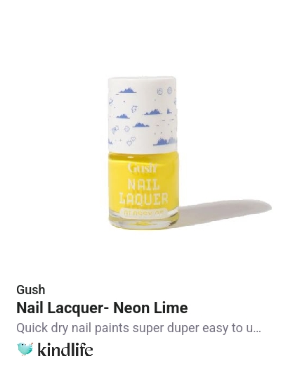 Gush: Nail Lacquer- Neon Lime