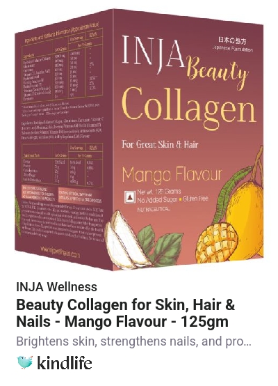 INJA Wellness: Beauty Collagen for Skin, Hair & Nails - Mango Flavour ...