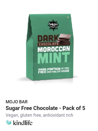 MOJO BAR: Sugar Free Chocolate - Pack of 5