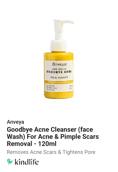 Anveya: Goodbye Acne Cleanser (face Wash) For Acne & Pimple Scars ...