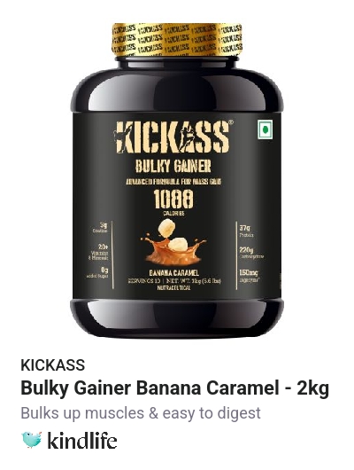 KICKASS: Bulky Gainer Banana Caramel - 2kg