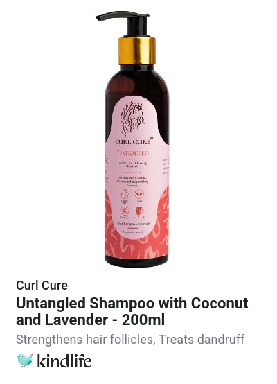 Buy Curl Cure Untangled Shampoo with Coconut and Lavender - 200ml Online at...
