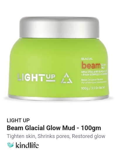 LIGHT UP: Beam Glacial Glow Mud - 100gm
