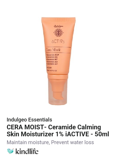 Indulgeo Essentials: CERA MOIST- Ceramide Calming Skin Moisturizer 1% ...