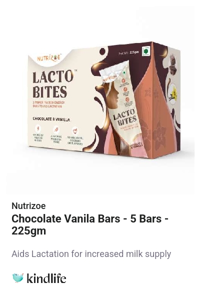 Nutrizoe: Chocolate Vanila Bars - 5 Bars - 225gm