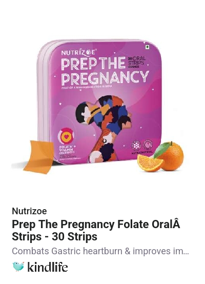 Nutrizoe: Prep The Pregnancy Folate Oral Strips - 30 Strips