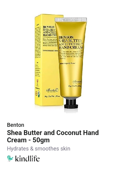 Benton: Shea Butter and Coconut Hand Cream - 50gm