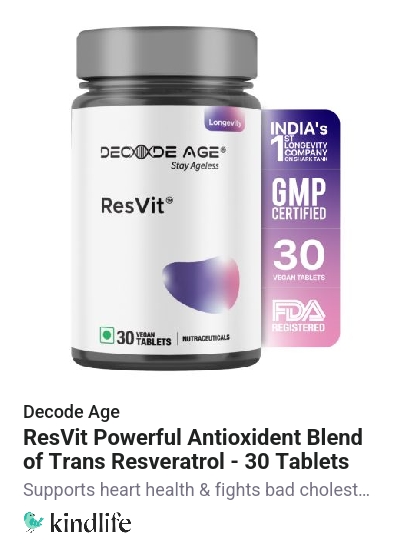 Decode Age: ResVit Powerful Antioxident Blend of Trans Resveratrol - 30 ...