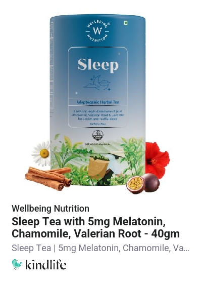 Buy Wellbeing Nutrition Sleep Tea with 5mg Melatonin, Chamomile ...
