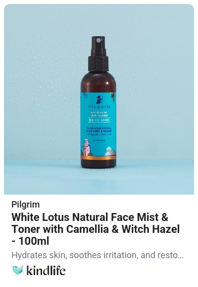 Buy Pilgrim White Lotus Natural Face Mist & Toner with Camellia & Witch ...
