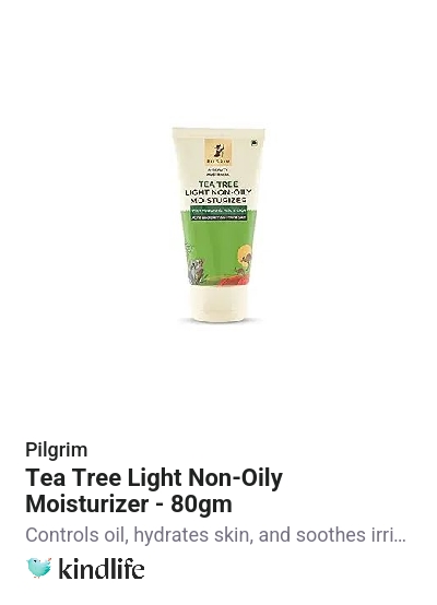 Pilgrim: Tea Tree Light Non-Oily Moisturizer - 80gm