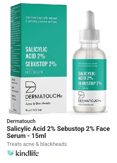 Buy Dermatouch Salicylic Acid 2% Sebustop 2% Face Serum - 15ml Online ...