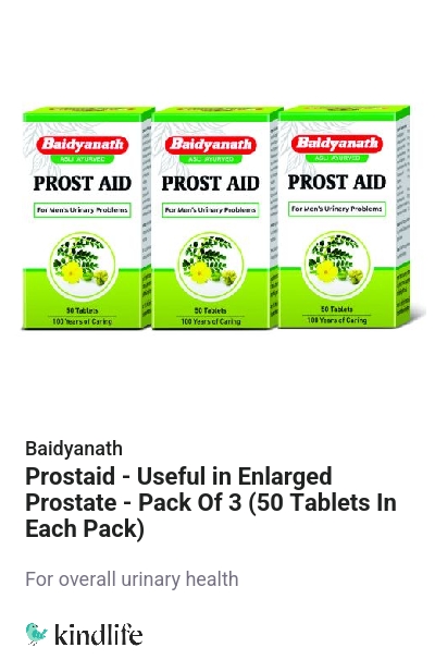 Buy Baidyanath Prostaid - Useful in Enlarged Prostate - Pack Of 3 (50 ...