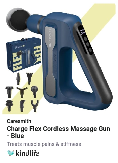 Caresmith: Charge Flex Cordless Massage Gun - Blue