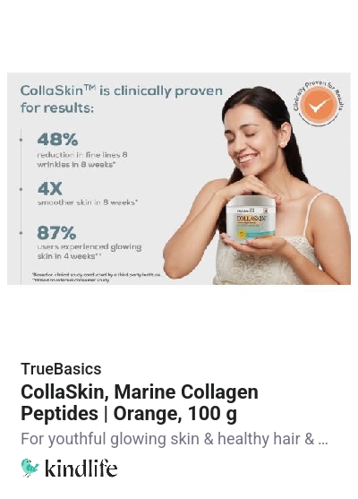 TrueBasics: CollaSkin, Marine Collagen Peptides | Orange, 100 g