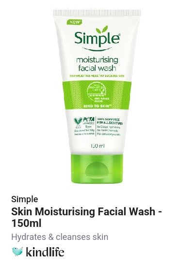 Simple: Skin Moisturising Facial Wash - 150ml