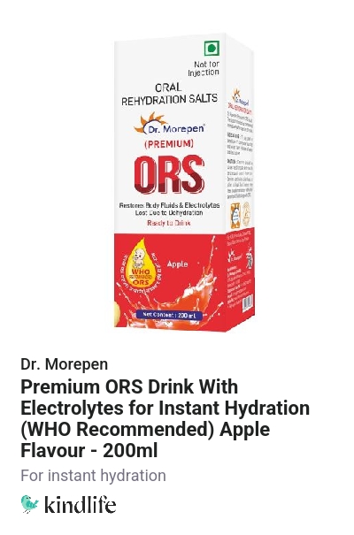 Dr. Morepen: Premium ORS Drink With Electrolytes for Instant Hydration ...