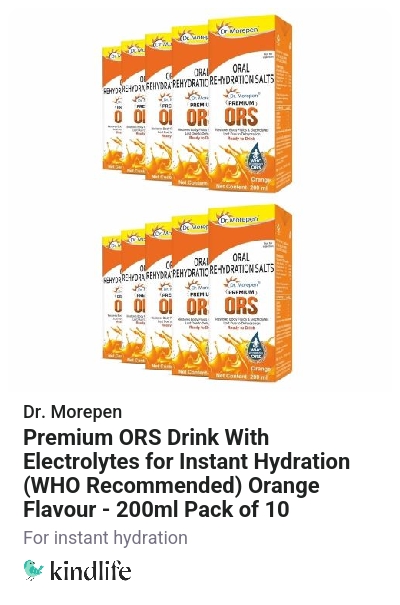 Dr. Morepen: Premium ORS Drink With Electrolytes for Instant Hydration ...