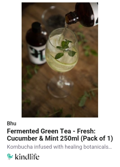 Bhu: Fermented Green Tea - Fresh: Cucumber & Mint 250ml (Pack of 1)