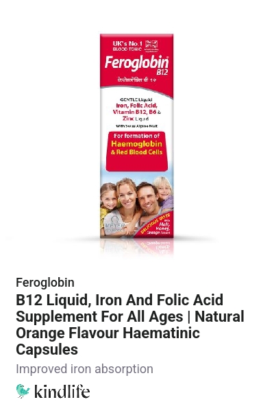Feroglobin: B12 Liquid, Iron And Folic Acid Supplement For All Ages ...
