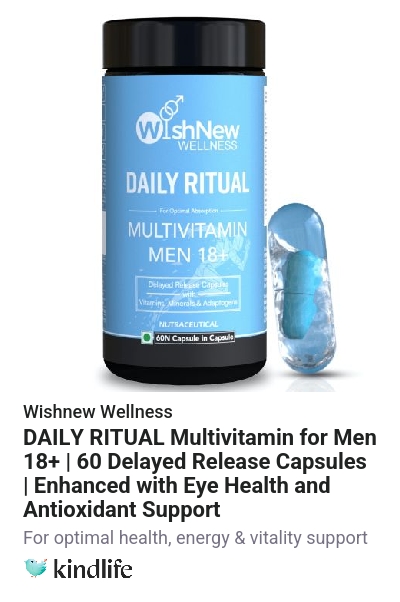 Wishnew Wellness: DAILY RITUAL Multivitamin for Men 18+ | 60 Delayed ...