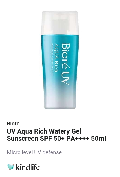 Buy Biore UV Aqua Rich Watery Gel Sunscreen SPF 50+ PA++++ 50ml Online ...