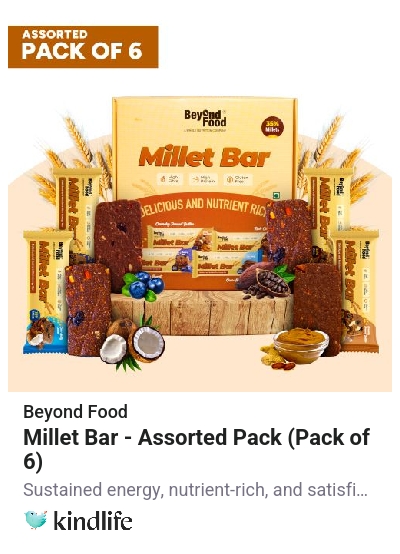 Beyond Food: Millet Bar - Assorted Pack (Pack of 6)