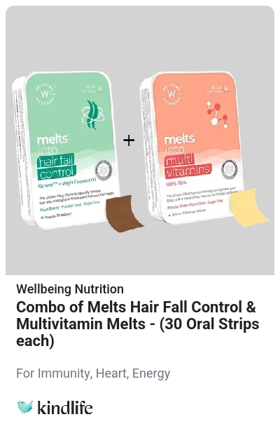 Wellbeing Nutrition: Combo of Melts Hair Fall Control & Multivitamin ...