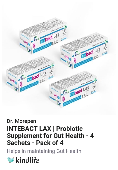 Dr. Morepen: INTEBACT LAX | Probiotic Supplement for Gut Health - 4 ...