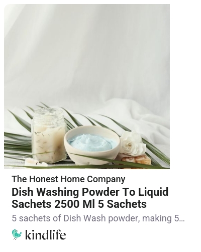 : Dish Washing Powder To Liquid Sachets - 2500 ml (5 Sachets)