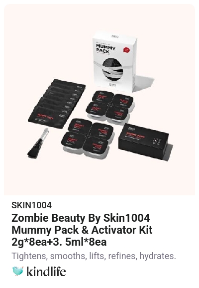 SKIN1004: Zombie Beauty By Skin1004 Mummy Pack & Activator Kit 2g*8ea+3. 5ml*8ea