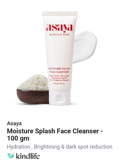 Asaya: Moisture Splash Face Cleanser - 100 gm