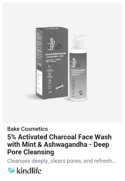 Buy Bake Cosmetics 5% Activated Charcoal Face Wash with Mint ...
