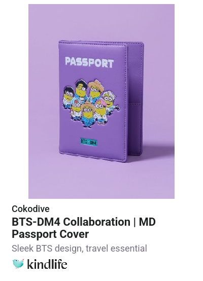 Cokodive: Bts - Bts X Dm4 Official Md Passport Coverpassport Cover