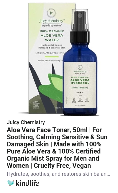 Juicy Chemistry: Aloe Vera Face Toner, 50ml | For Soothing, Calming ...
