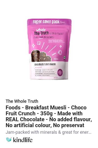 Buy The Whole Truth Foods - Breakfast Muesli - Choco Fruit Crunch ...