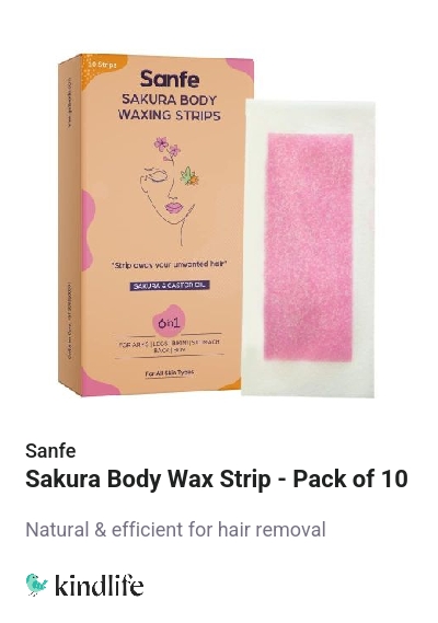 Sanfe: Sakura Body Wax Strip - Pack of 10