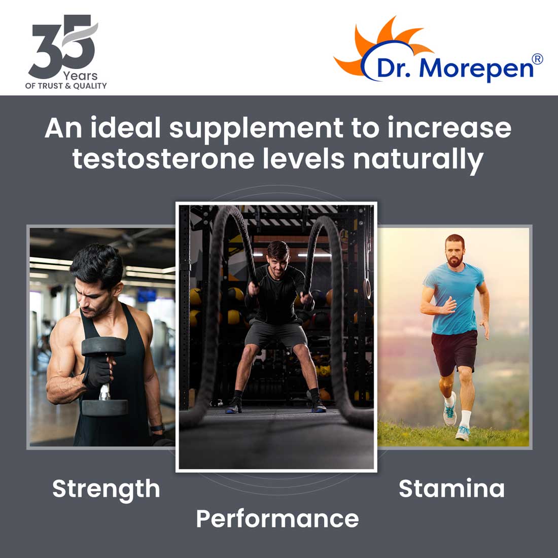 Dr. Morepen: Testo Boost For Men - 60 Tablets