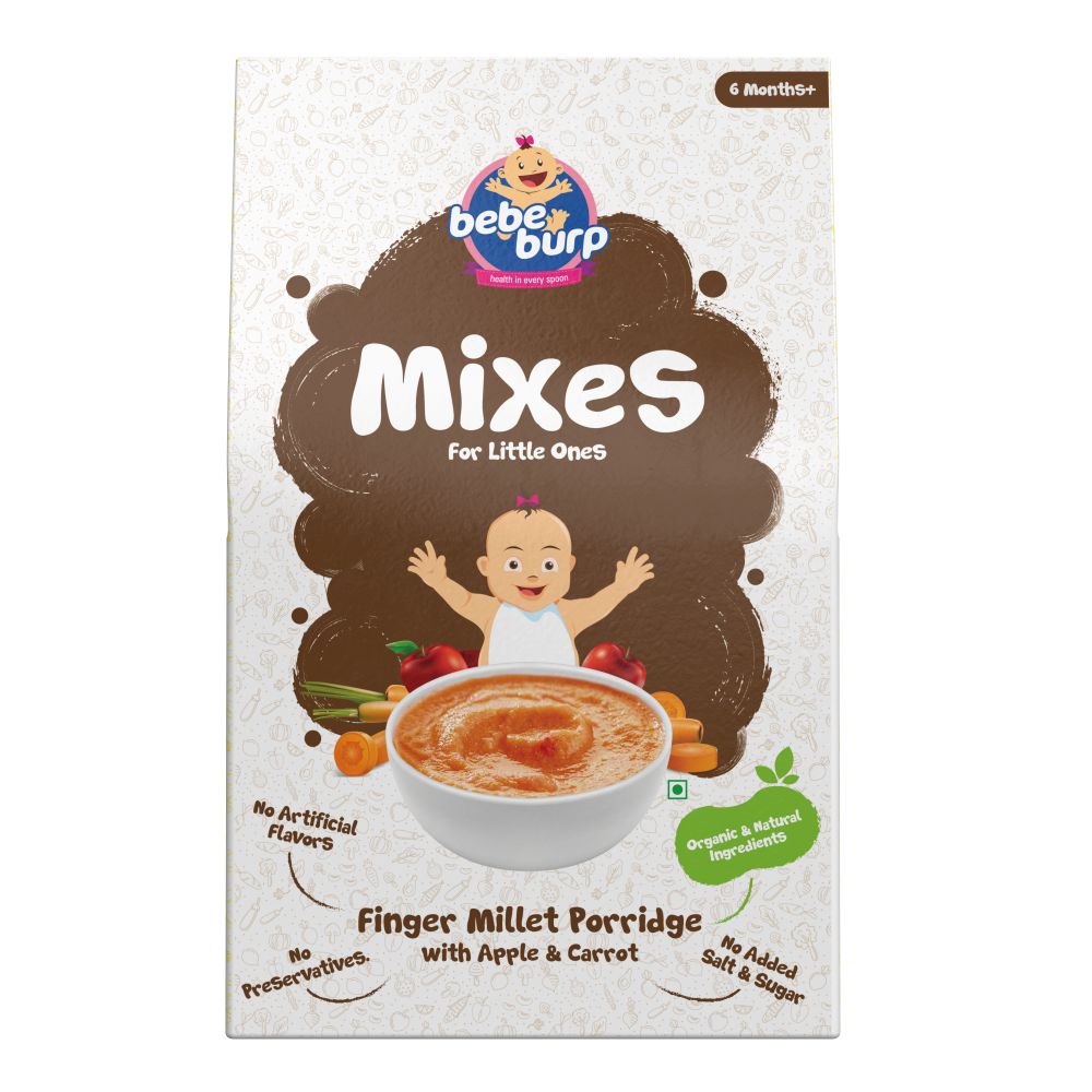BEBE BURP: Baby Food Instant Mix Finger Millet Porridge - 200gm