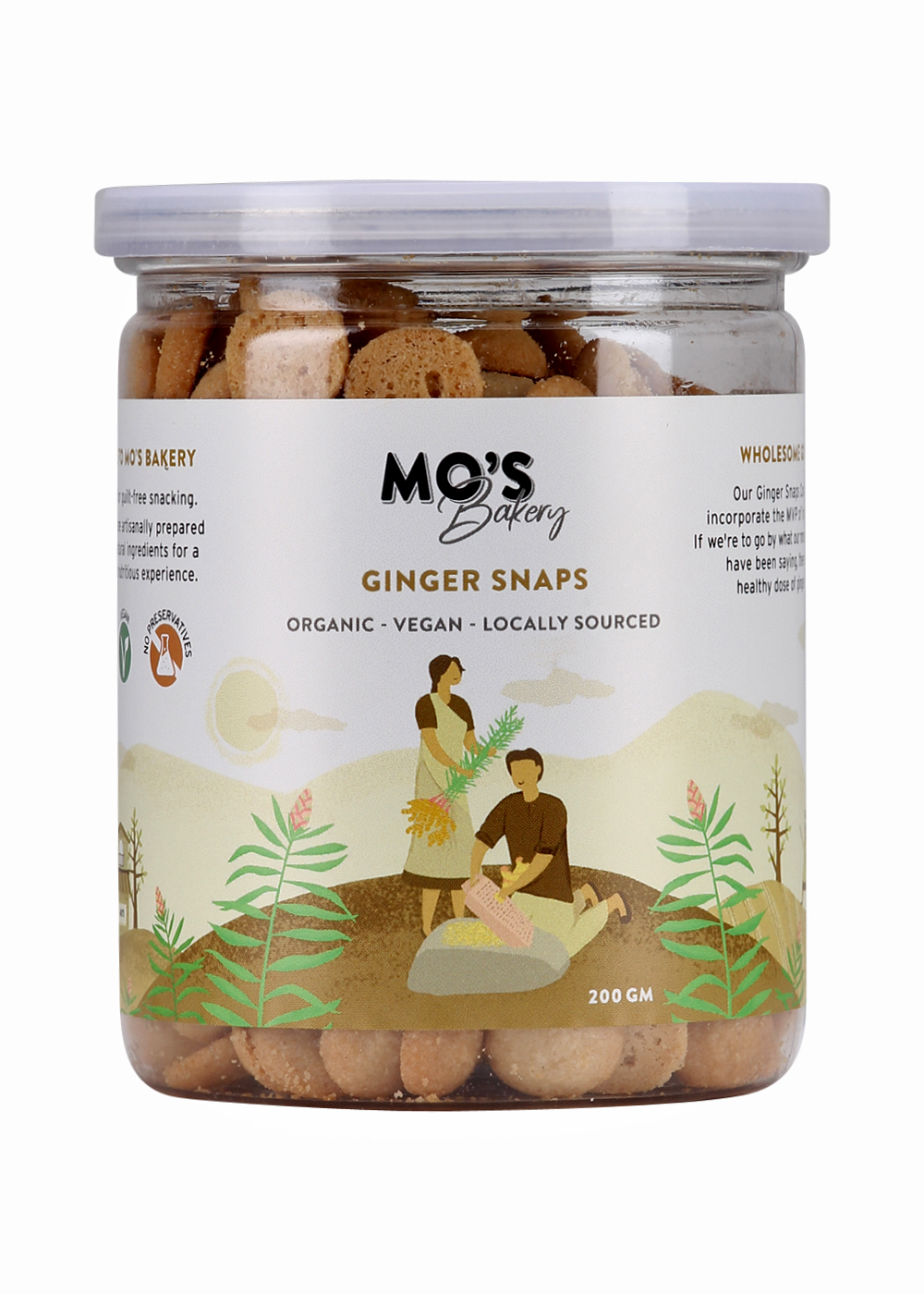 MOS Bakery: Ginger Snaps Cookies - 200gm
