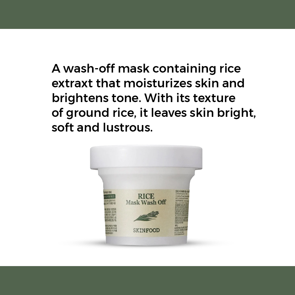 Skinfood: Rice Mask Wash Off - 100ml